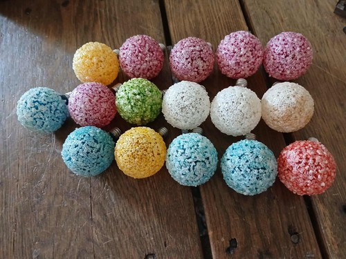 Vintage GE Christmas Lighted Ice Snowball Sugar Light Bulbs NOT WORKING ...