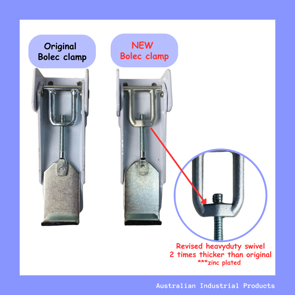 Improved design 4x BOLEC White Roof Clamp Pop Top Caravan Toggle Jayco ...