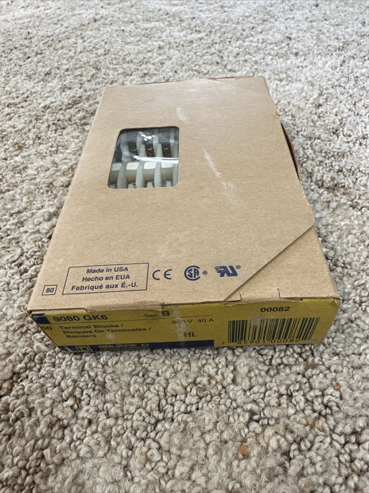 Square D Terminal Blocks 9080 GK6 Series B Box Of 50 new | eBay