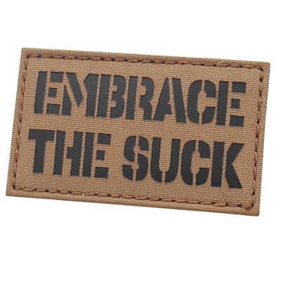 IR embrace the suck tan coyote morale army infrared tactical hook patch | eBay.de
