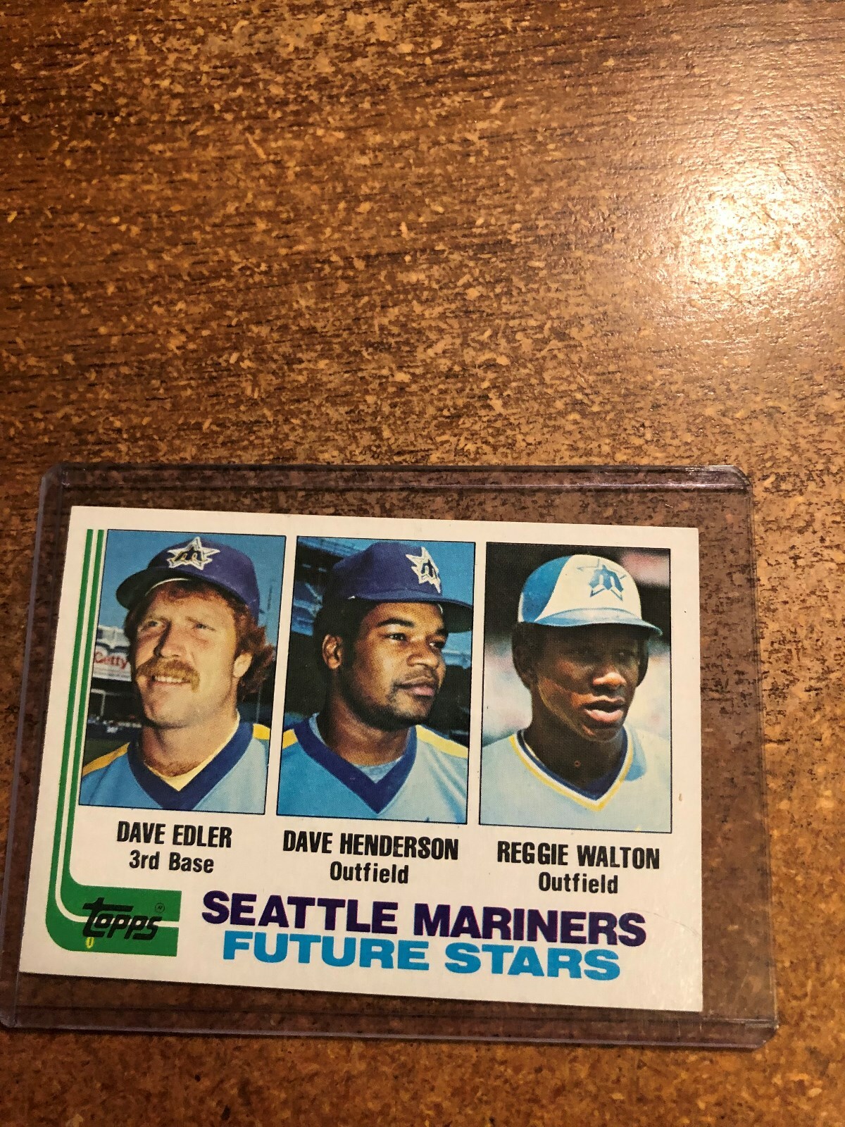1982 Topps Baseball # 711 Mariners Future Stars Edler Dave Henderson R ...