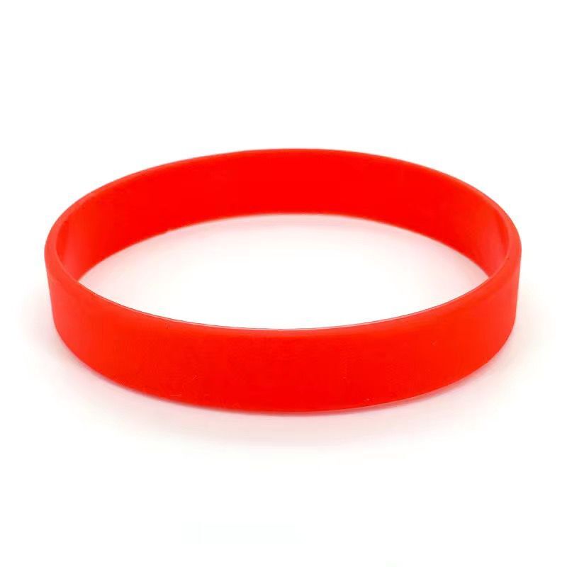 12 Silicone Wristbands Blank NEW Rubber Wrist Bands Bracelets Free ...