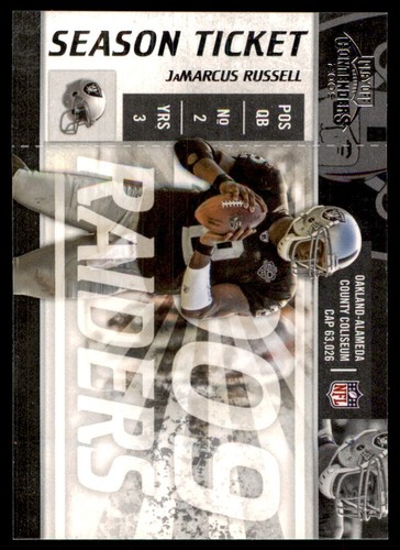 2009 PLAYOFF CONTENDERS JAMARCUS RUSSELL OAKLAND RAIDERS #71 | eBay