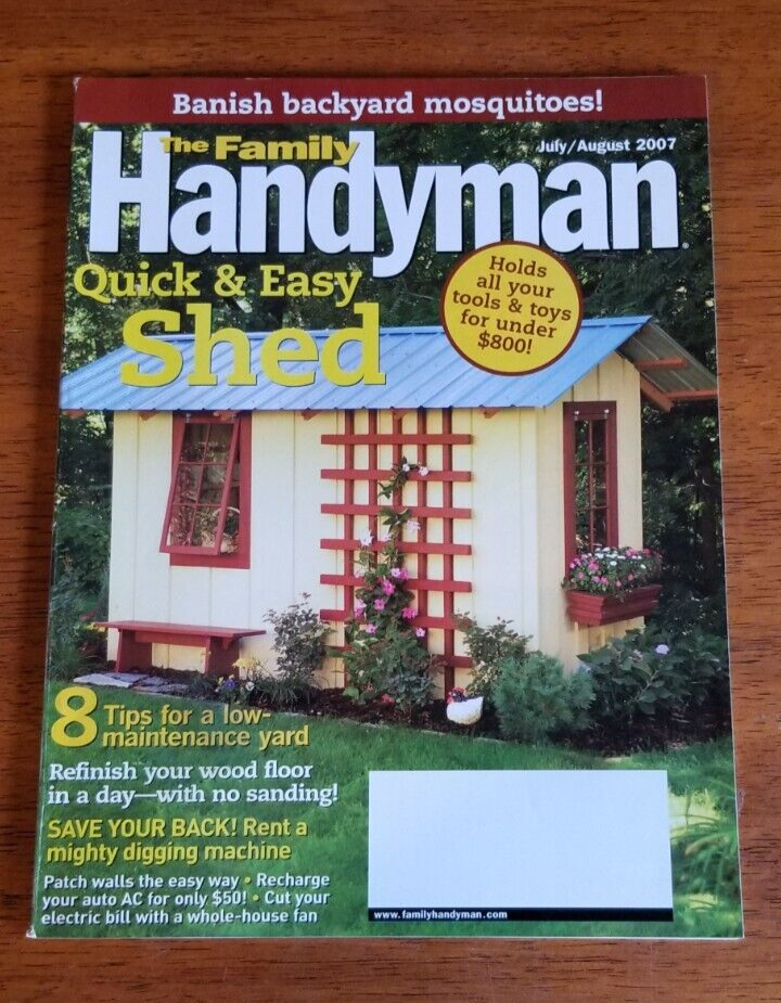 Family Handyman Magazine Lot of 6 Issues 2003-07 DIY Backyard Garage ...