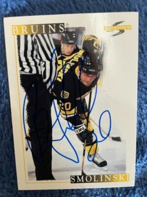 BRYAN SMOLINSKI 1995 PINNACLE AUTOGRAPHED HOCKEY CARD | eBay
