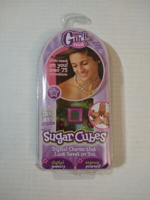 Y2K Girl Tech Sugar Cubes Digital Charms - Purple - Digital Jewelry Icons Mattel | eBay