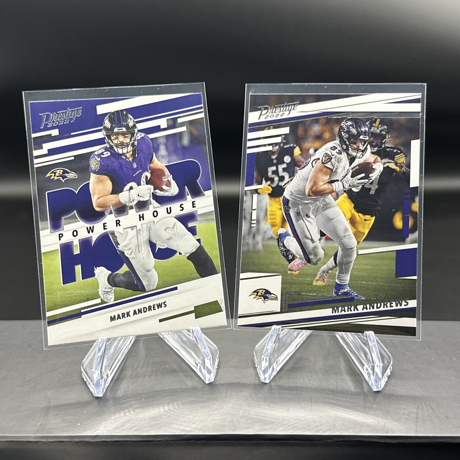 2022 Panini Prestige Mark Andrew’s Power House #PH-17 + Base #22 Ravens ...