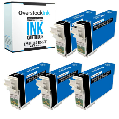 5X Compatible OSI T124120 Black Ink Cartridge for Epson Stylus NX330 ...