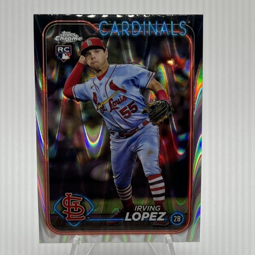 2024 Topps Chrome Irving Lopez Silver Wave Refractor Rookie Card RC ...