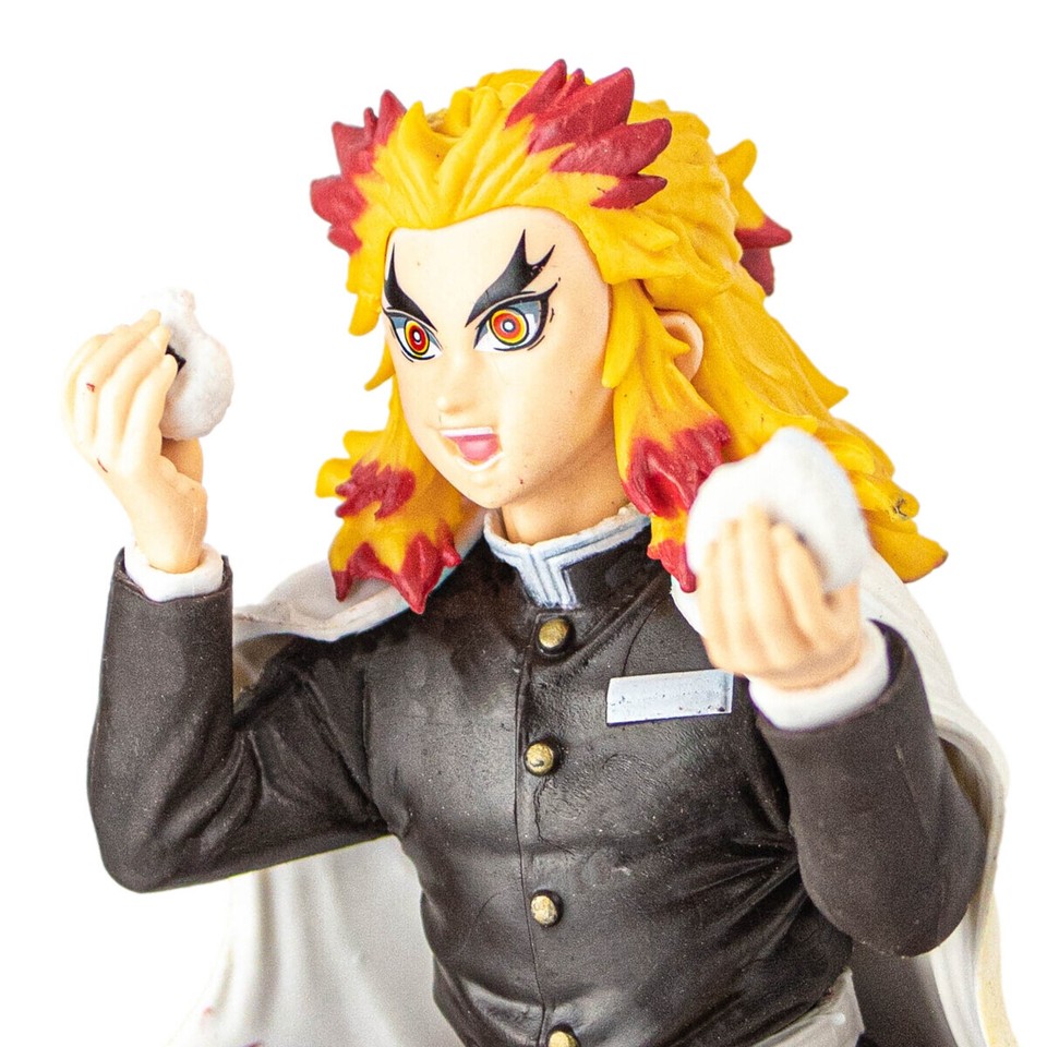 Demon Slayer Nezuko Inosuke Tanjiro Zenitsu Perching Figures Rice Balls ...