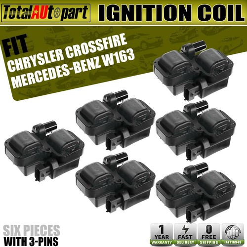 6x Ignition Coil Pack for Mercedes-Benz W203 W202 W208 W163 R170 C240 ...