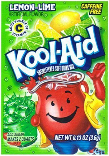 Kool Aid Lemon Lime Flavored Drink Concentrate Pack of 48 0.13 Ounce ...