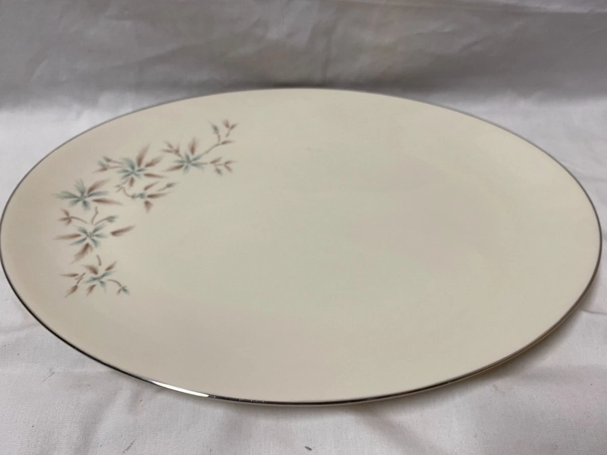 White Lenox Princess Oval Platter Bone China Platinum Rim, 54% OFF
