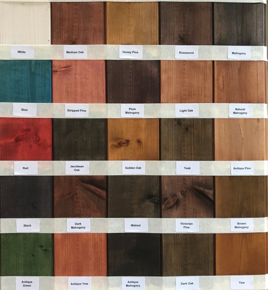 INTERIOR SOLVENT FREE WOOD STAIN - NO ODOUR - EASY USE WOOD STAIN DYE ...