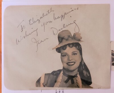 OUR GANG Little Rascals JEAN DARLING VINTAGE ORIGINAL AUTOGRAPH CHILD ...