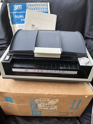 Vtg 3m Brand 149 AG copier Thermofax Transparency Maker Box, Manual ...