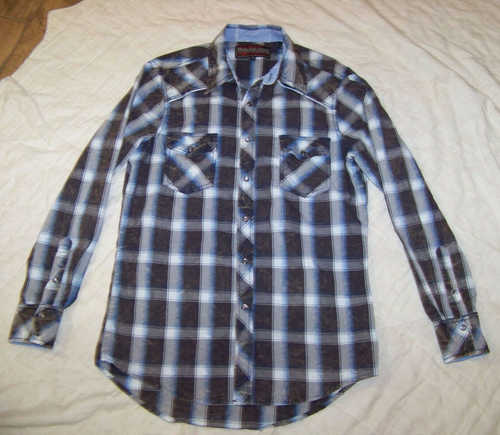 Men's Rock & Roll Cowboy Western Shirt with Pearl Snaps - S | eBay
