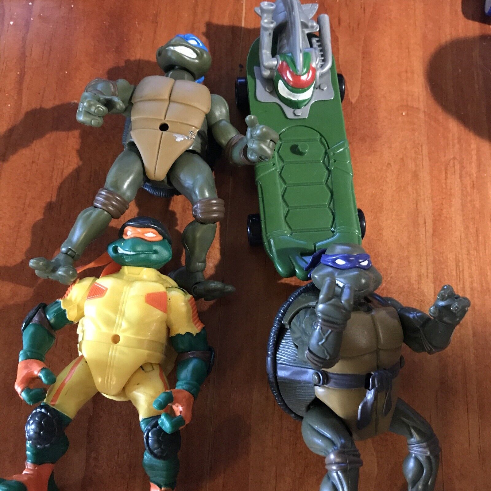 TMNT Teenage Mutant Ninja Turtles Lot Of 3 Action Figures 2000s And ...