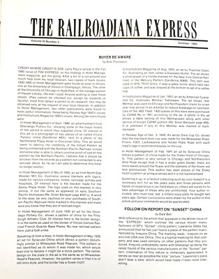 RAILROADIANA EXPRESS Summer 1982 Magazine Official Railroadiana ...