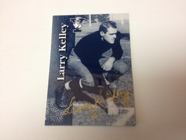 *RARE SIGNED* 1936 HEISMAN TROPHY Winner LARRY KELLEY YALE Hall of Fame ...