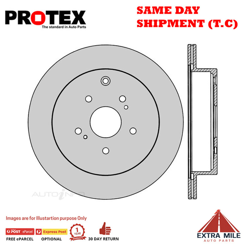 2X PROTEX Disc Brake Rotors-Rear For SUZUKI GRAND VITARA JB424, JT 2D ...