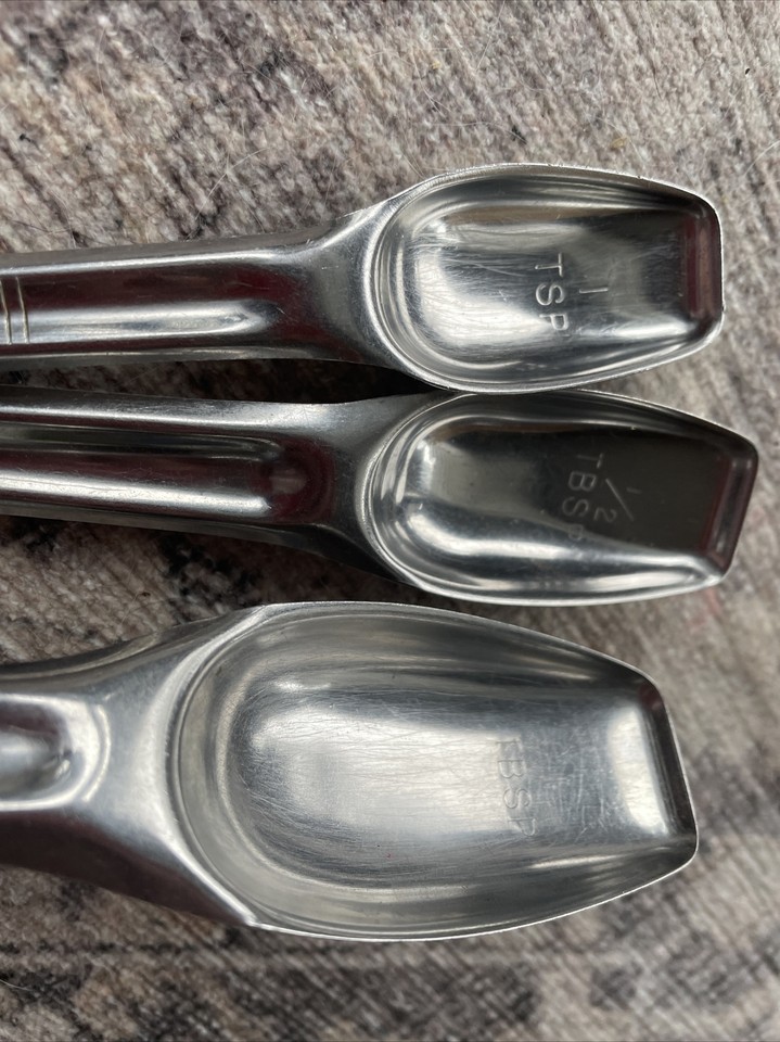 Foley Interlocking Nesting Double Ended Measuring Spoon Set Of 3 ...