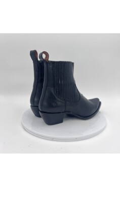 Frye Sacha Western Chelsea Boot Women Size 7 Black Leather Great