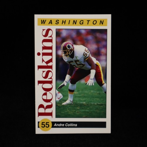 1991 Andre Collins Washington Redskins MOBIL FOX 5 Police Card #55 | eBay