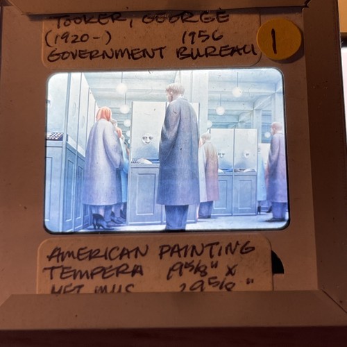 George Tooker “Government Bureau” American Magical Realism Art 35mm ...