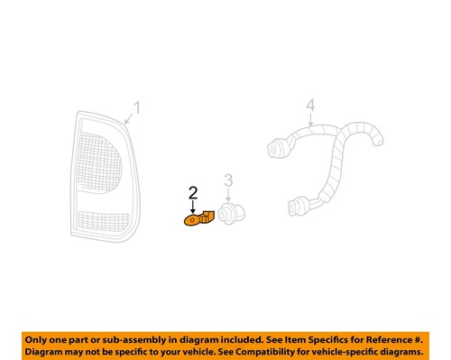 FORD OEM 86-21 Aerostar Rear Lamps Combination Lamps-Tail Lamp Bulb ...