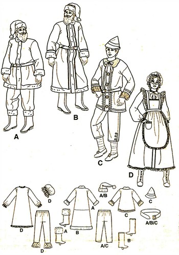 Simplicity Pattern 2542 Christmas Costumes for Adults Santa Elf Mrs ...