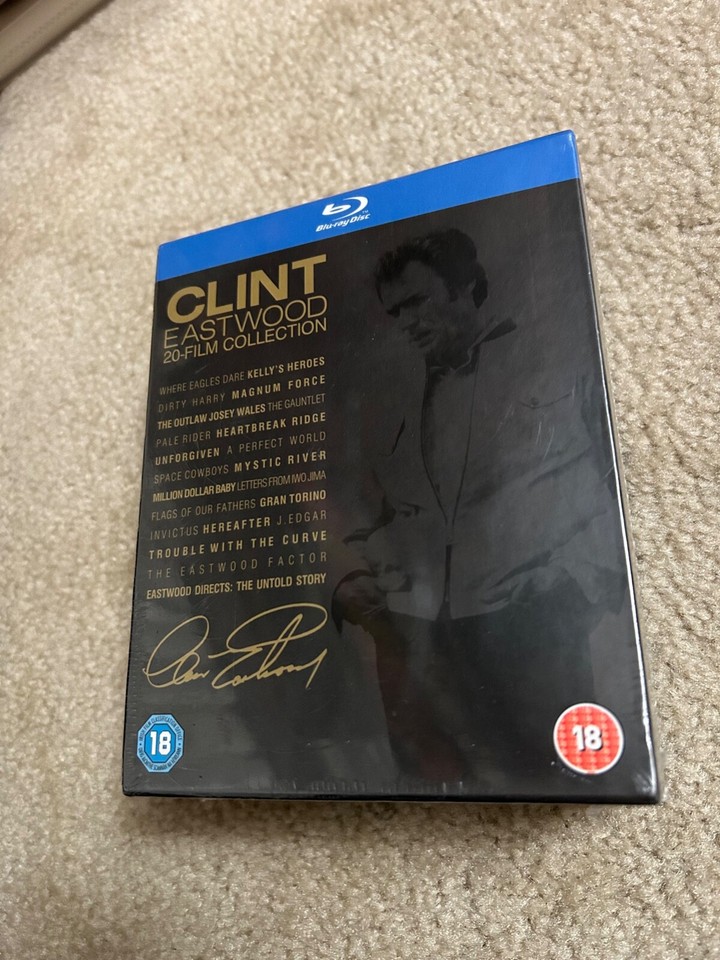 Clint Eastwood 20 Film Collection, Blu-ray, SEALED NEW, complete set ...
