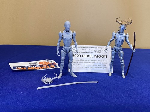 REBEL MOON JIMMY the Robot Posable Action Figure 3.75 collectable COA ...