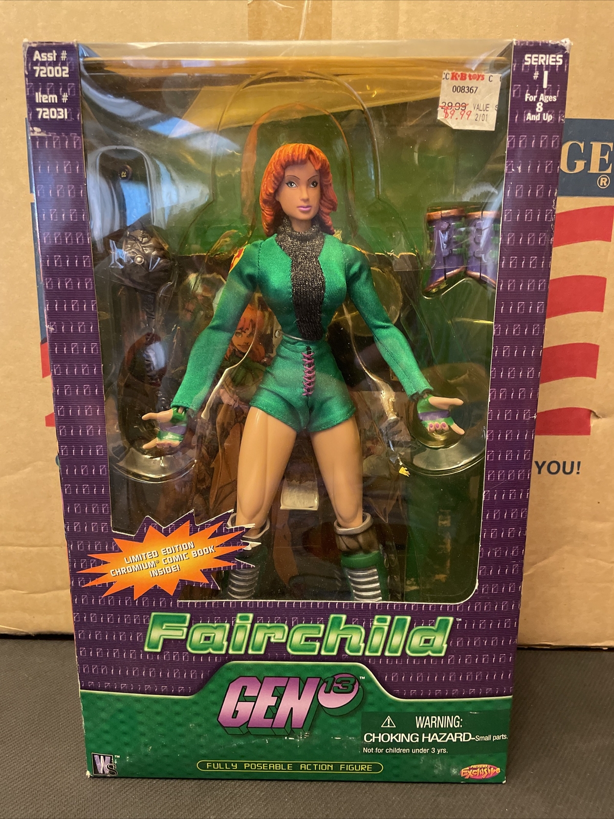 1999 Wildstorm Series 1 1/6 Gen 13 Fairchild 12 Inch Action Figure With ...
