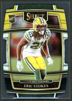 2021 Select Gold/Black Prizm Eric Stokes Rookie Green Bay Packers #88 ...
