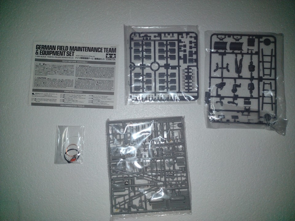 1/35 Tamiya WWII German Field Maintenance Team w/ Equipment Set 37023 ...