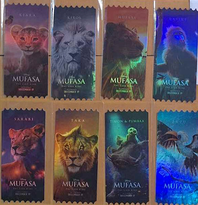 Movie Ticket MUFASA The Lion King Collectible Set of 8 pcs. SF Cinema ...