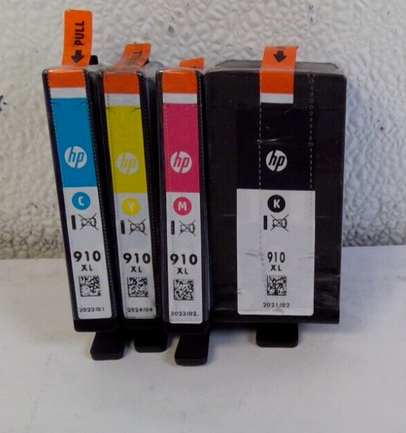 Genuine OEM HP 910XL SET 4 ( BYMC) Ink Bulk Packaging FREE SHIPPING | eBay