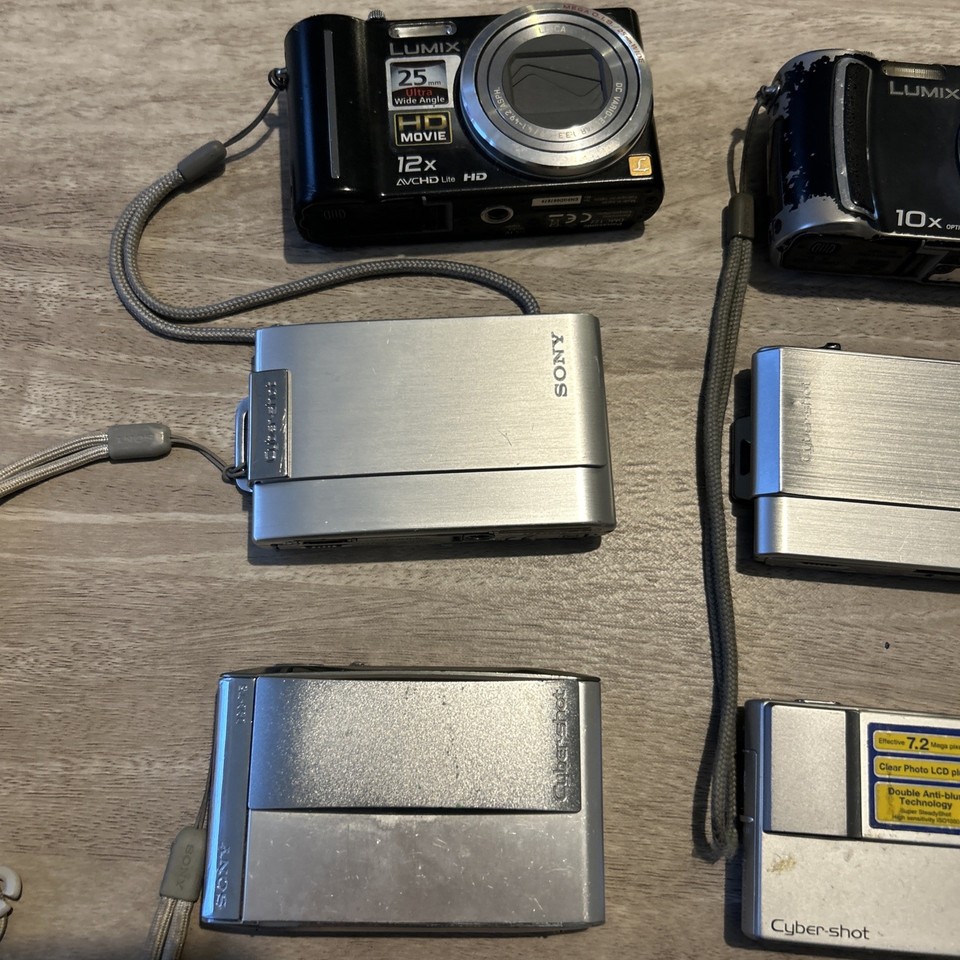 Digital Camera Joblot , Spares Repairs X 6 No Batteries Sony And ...