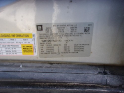 Passenger Rear Window Regulator VIN J 11th Digit Fits 13-17 ACADIA ...