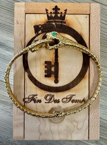 Christopher Ser Jewelry Fin Des Temps Ouroboros Gold Bracelet With ...