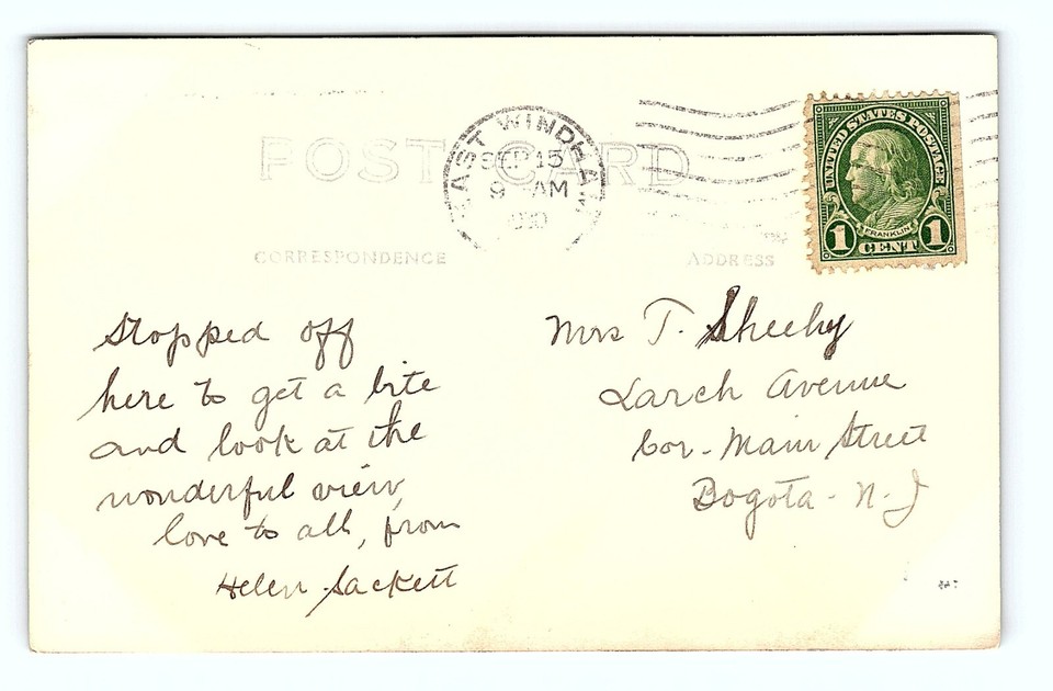 East Windham New York Point Lookout Catskill Mts Postcard RPPC Posted ...