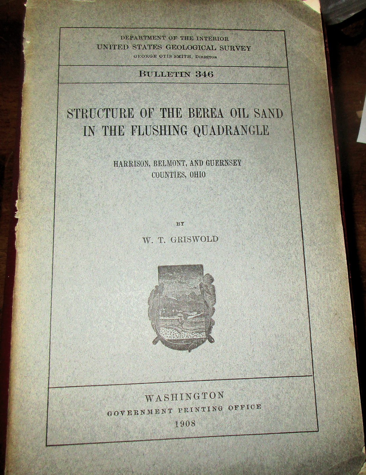 GEOLOGY STRATIGRAPHY OHIO OIL AND GAS 1908 BEREA SANDSTONE WITH MAPS ...