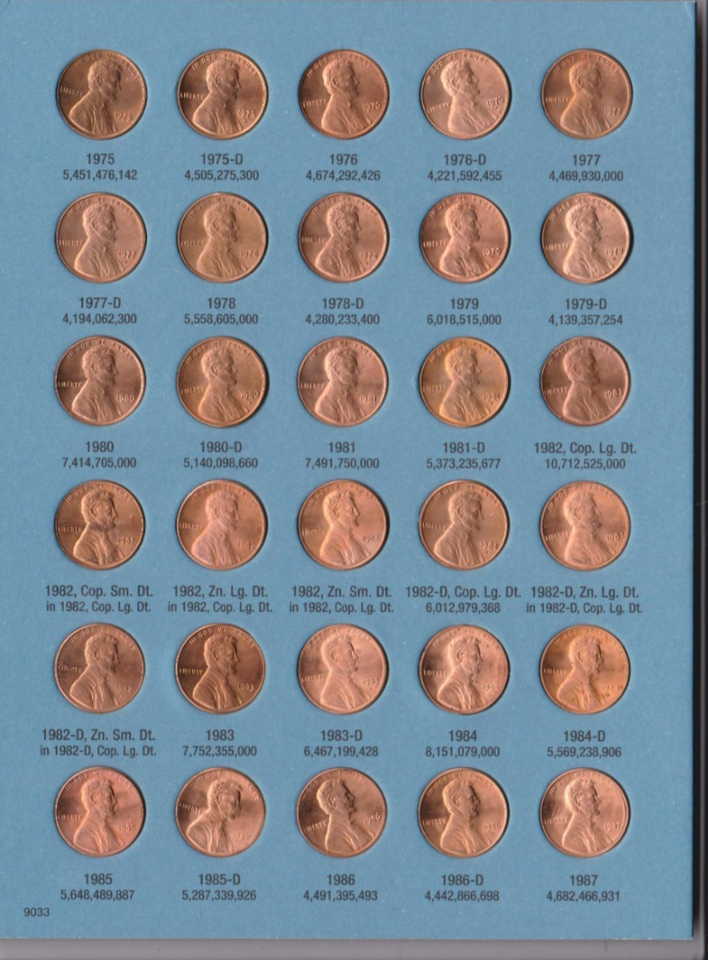 1909-2025 Lincoln Cent Set in 4 Official Whitman Folders | eBay