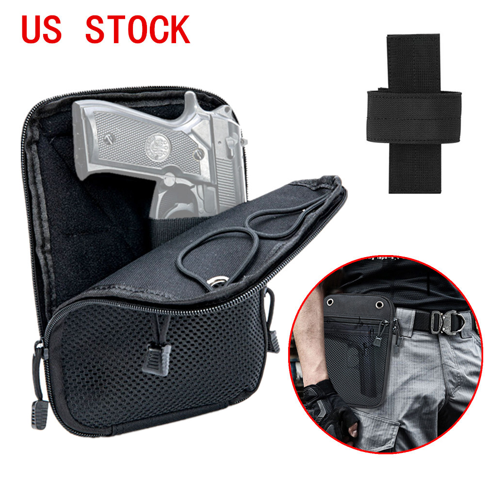 Tactical Concealed Gun Holster Pistol Pouch Holster Waist Pack EDC ...