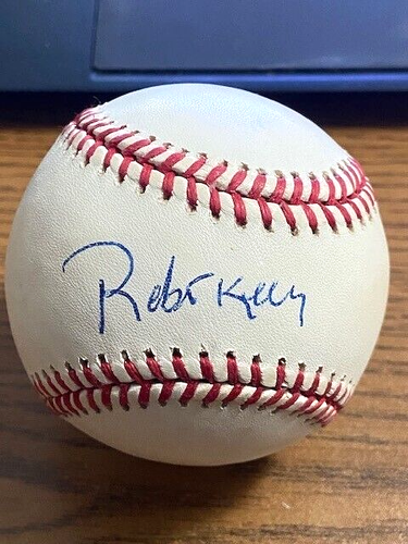 ROBERTO KELLY 2 SIGNED AUTOGRAPHED ONL BASEBALL! Yankees, Reds, Rangers ...