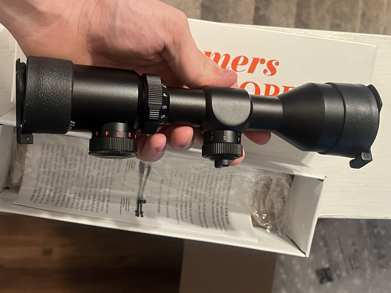 Hammers 3-9X42mm Illuminated Mil-Dot Reticle Compact Rifle Scope W/Box ...