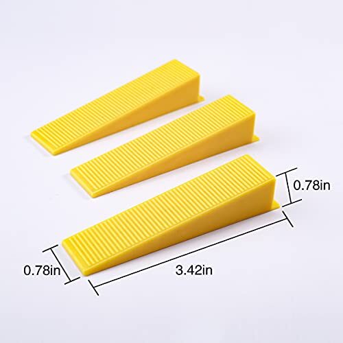 300 pcs reusable leveling wedges, tile leveling system wedges for 1/8 ...