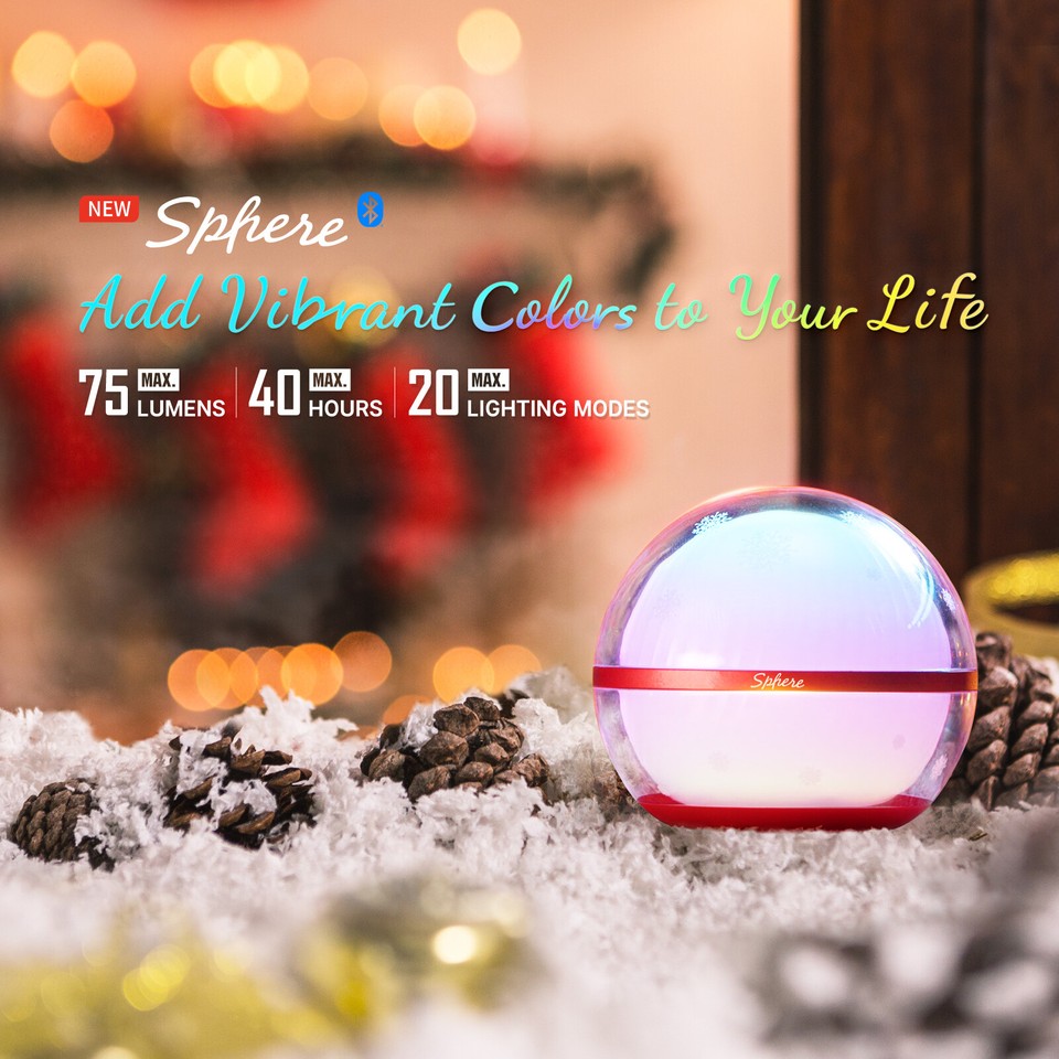 Olight Sphere Ambient Light with App Control Pleasant Practical Playful ...