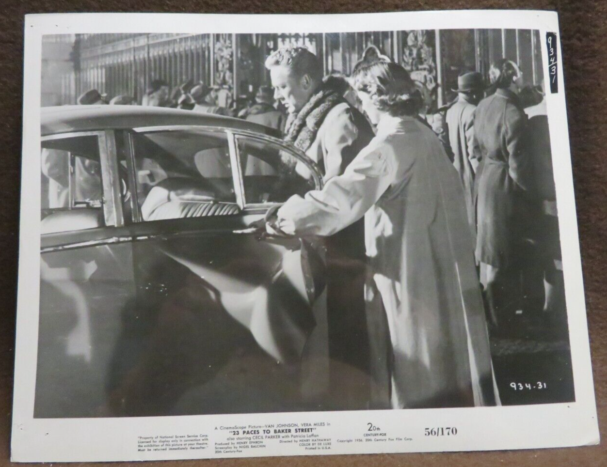 MS51 8X10 MOVIE STILL PHOTO 23 PACERS TO BAKER STREET VAN JOHNSON VERA ...